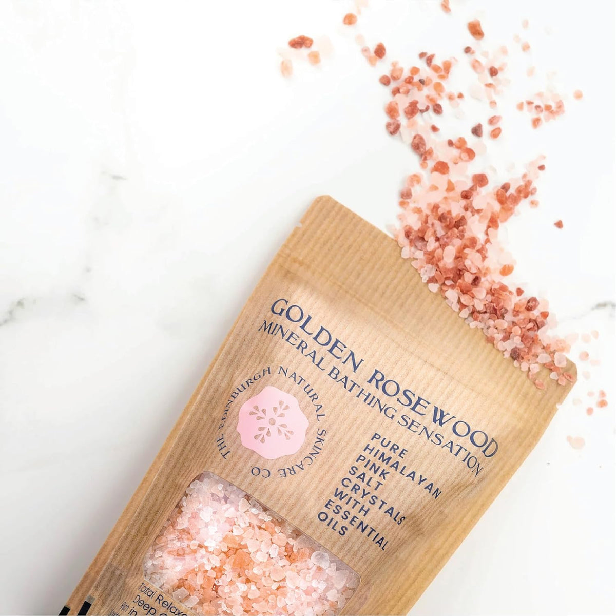 Golden Rosewood Himalayan Pink Bath Salts - Relaxing & Detoxifying Soa ...